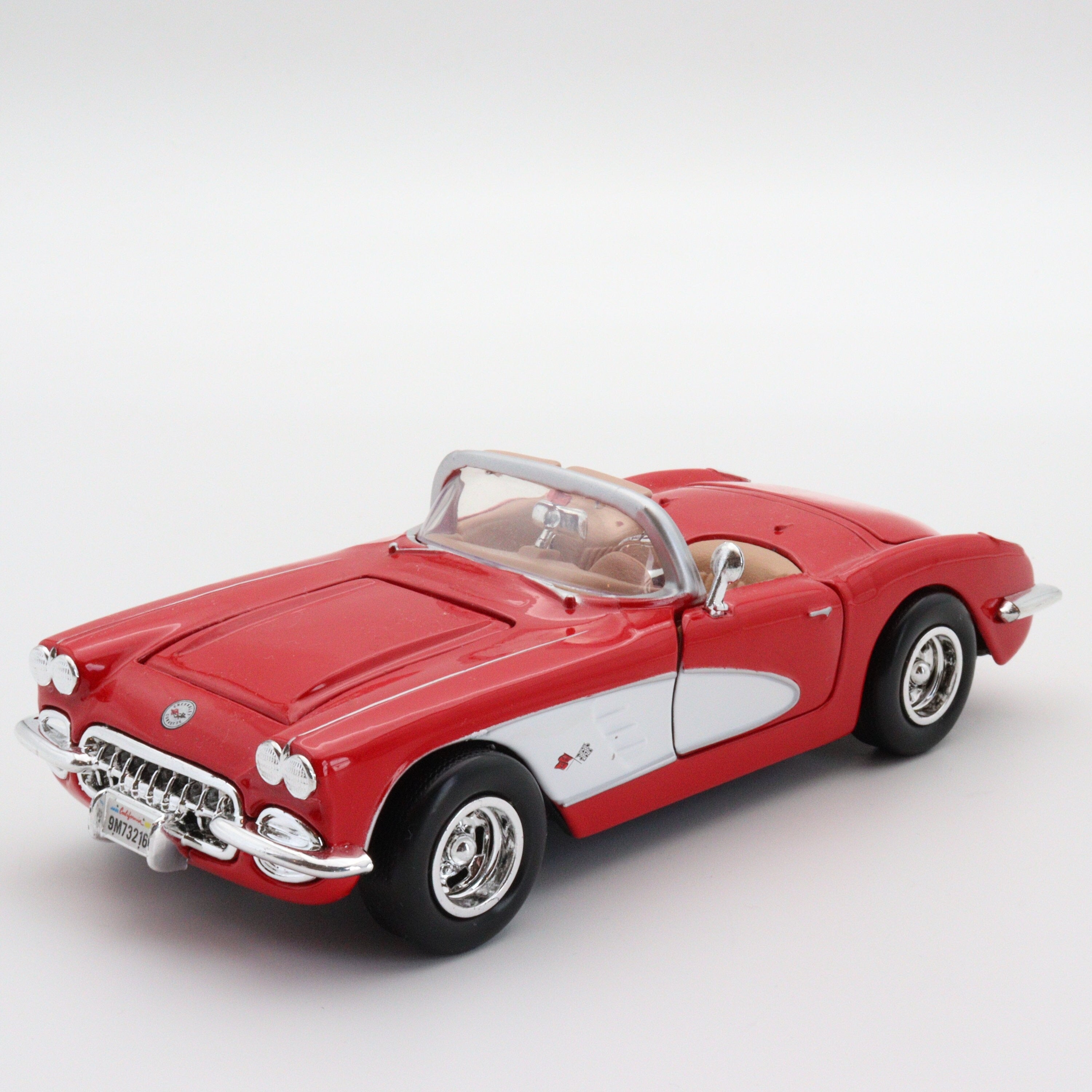 Motormax 1959 Corvette|Scale 1/24 Vintage Diecast Model Car|Classic Re ...