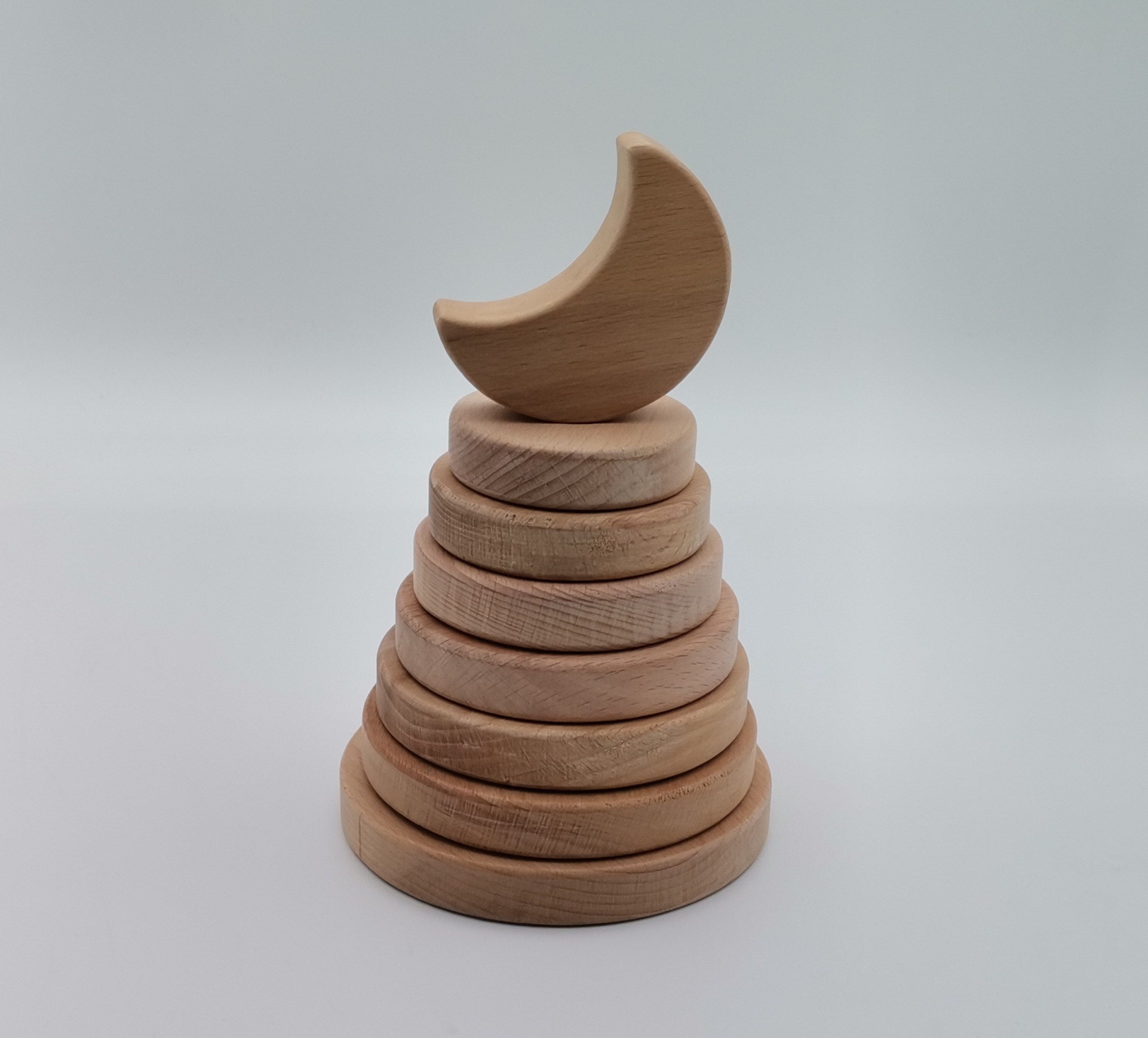 Montessori Stacking Toy with Moon – Akasia