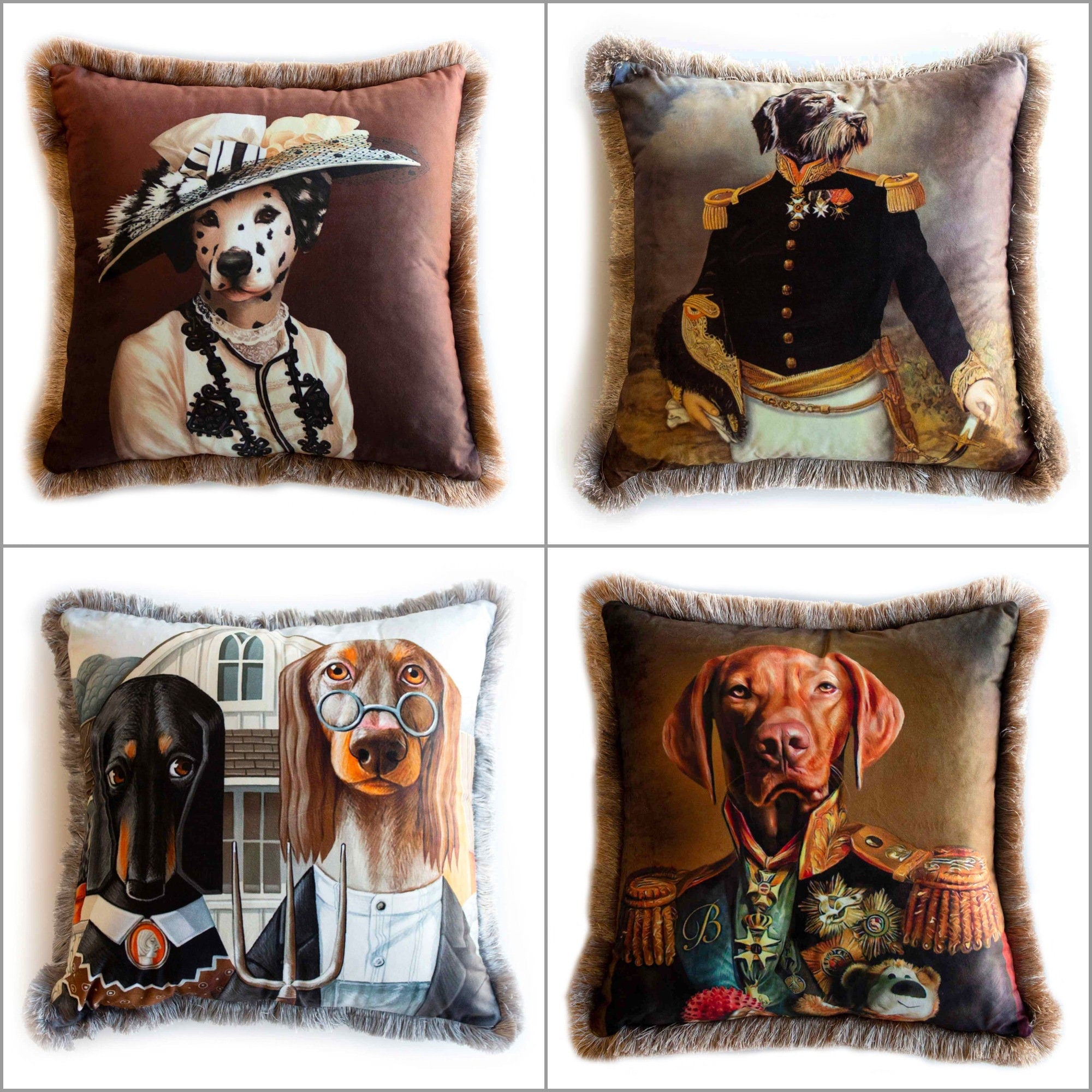Royal Dog Frilly Pillow Cover – Akasia