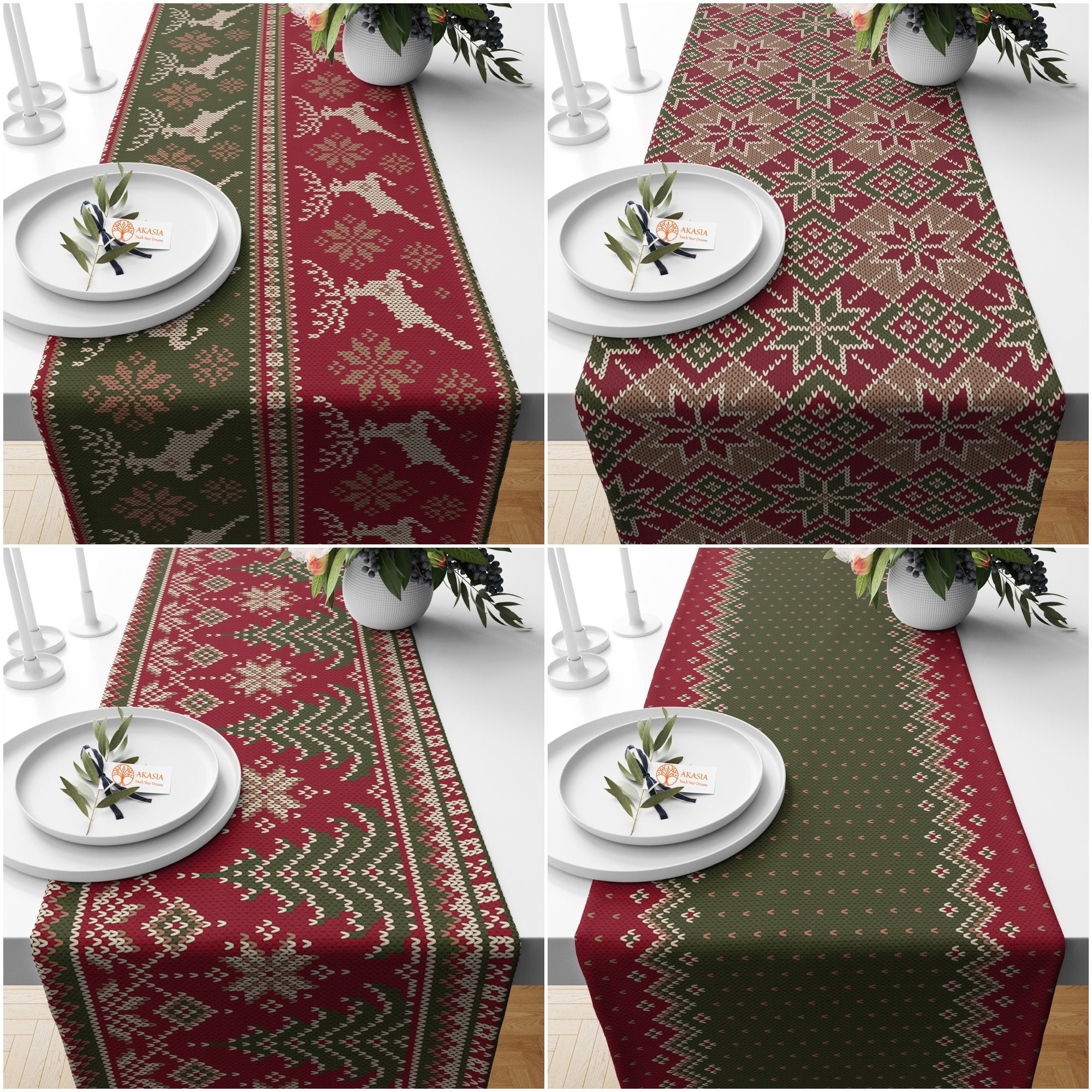 Christmas Table Dressing with Pixel Art – Akasia