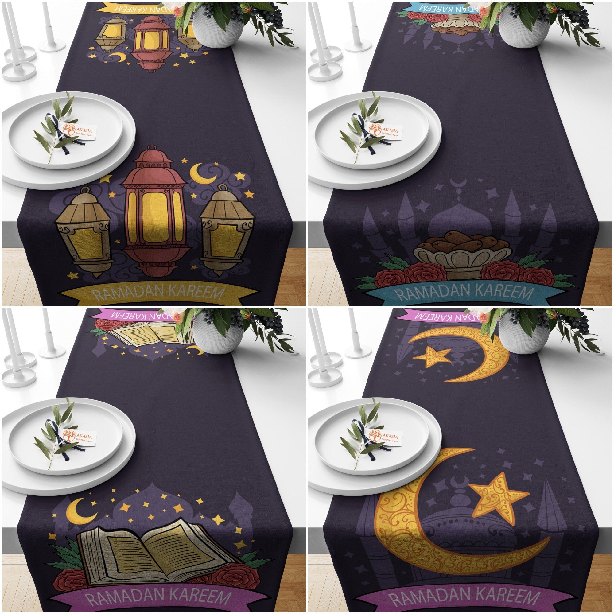 Ramadan Kareem Print Table Centerpiece – Akasia